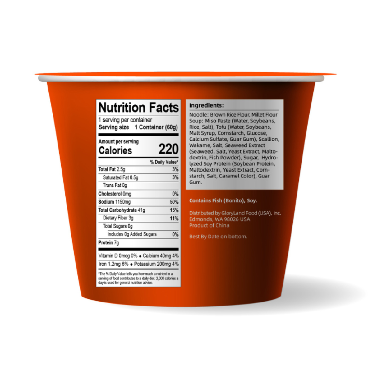 Brown Rice & Millet Noodle Miso Soup – GloryLand Food